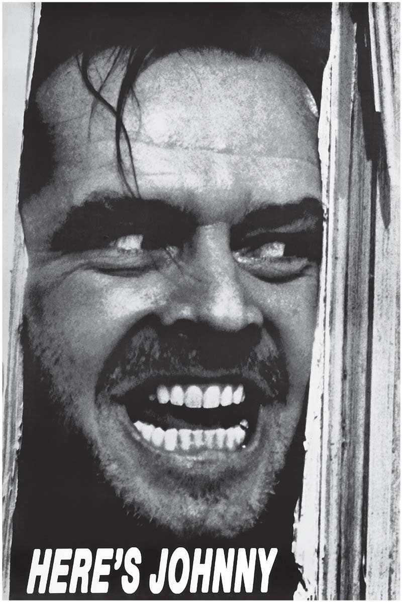 The Shining Here's Johnny! 24X36 – Replay Toys LLC