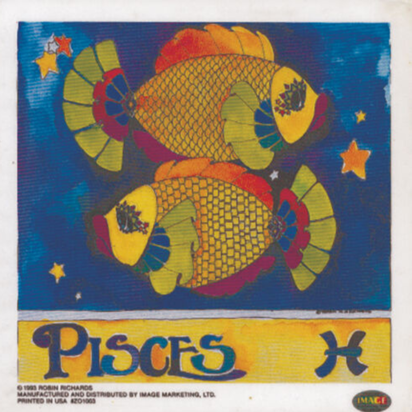 Pisces - Static Sticker – Replay Toys LLC