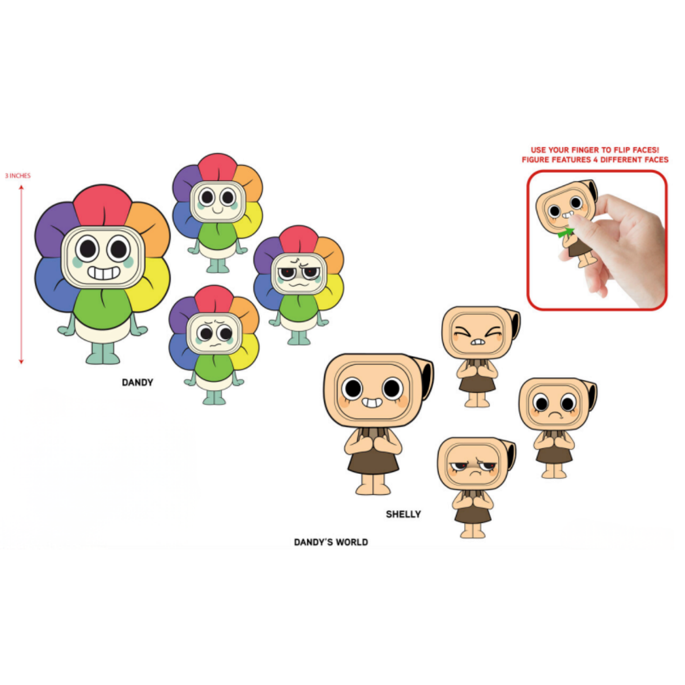 Dandy's World FACE FLIPPERS – Replay Toys LLC