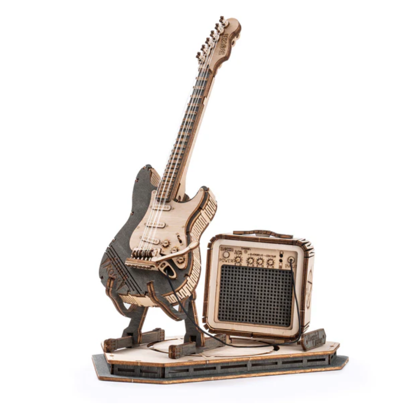 ROKR Electric Guitar Model 3D Wooden Puzzle TG605K – Replay Toys LLC