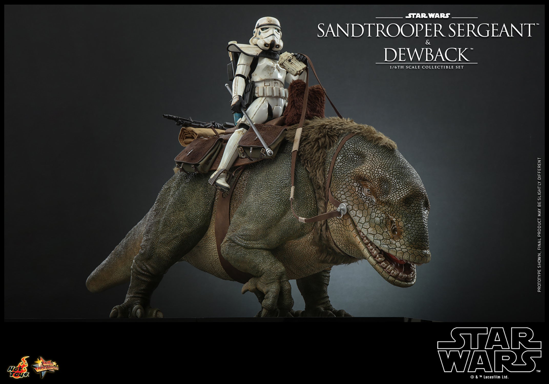 PRE ORDER Sandtrooper Sergeant and Dewback Sixth Scale Figure Set Replay Toys LLC