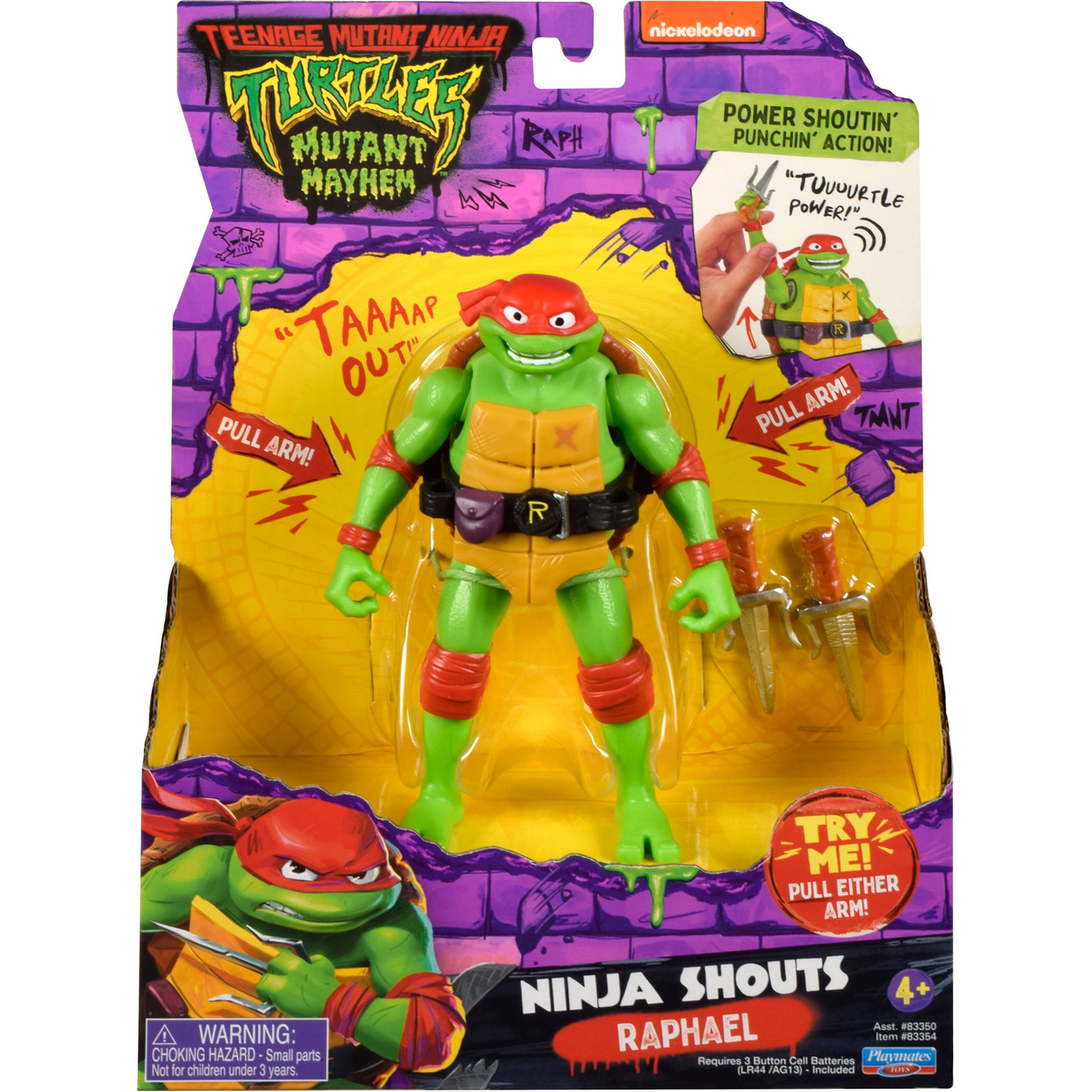 Teenage Mutant Ninja Turtles: Mutant Mayhem: Raphael: Action Figure wi ...